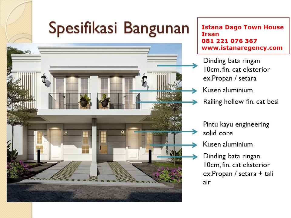 Istana Dago Town House, Cluster Exclusive di Lokasi Dago